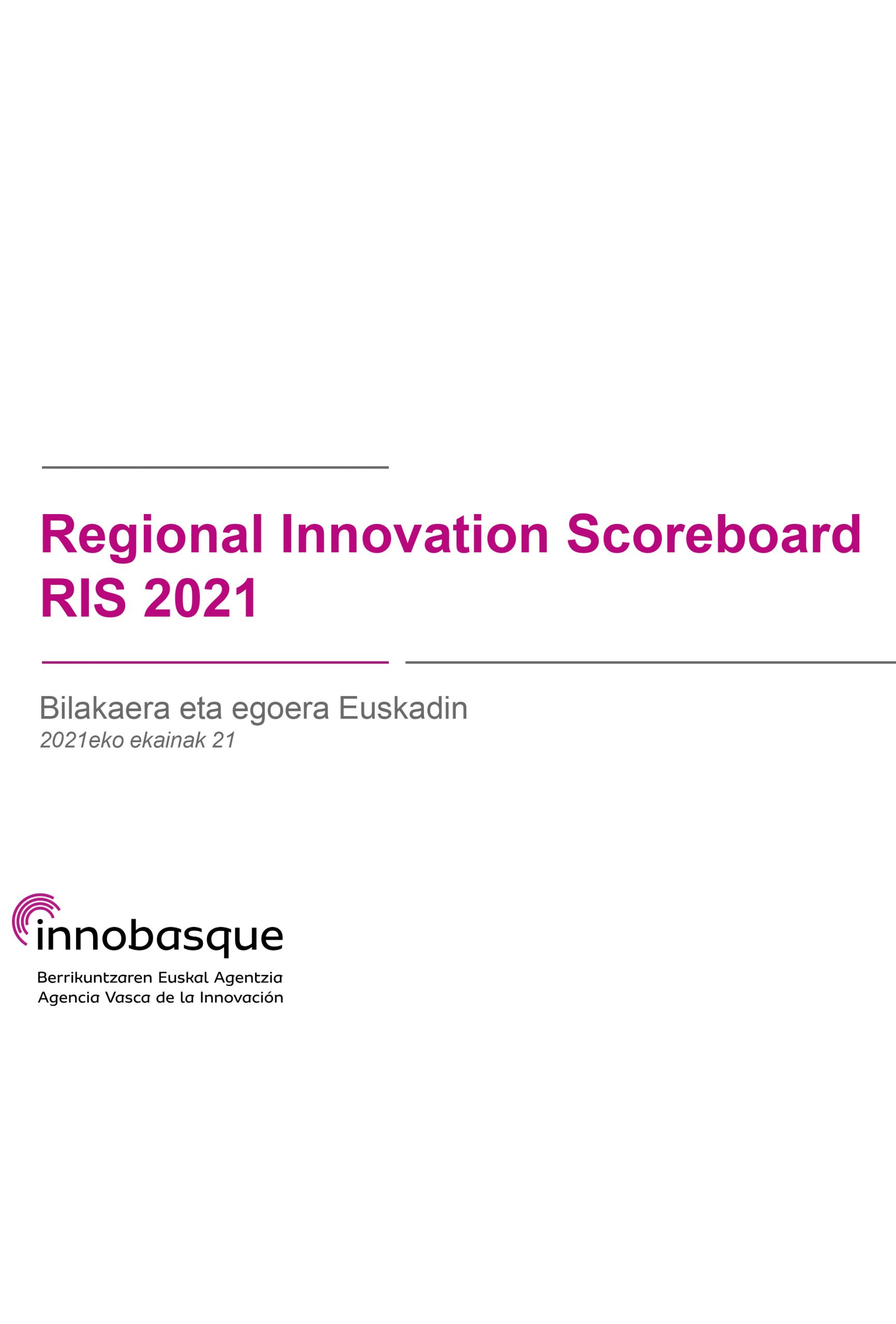 RIS 2021 Bilakaera eta egoera Euskadin | Innobasque